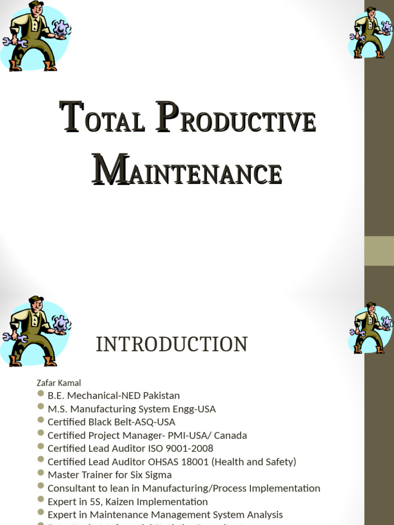 Tpm-oee -Map Oct 2016 | PDF | Reliability Engineering | Business Process