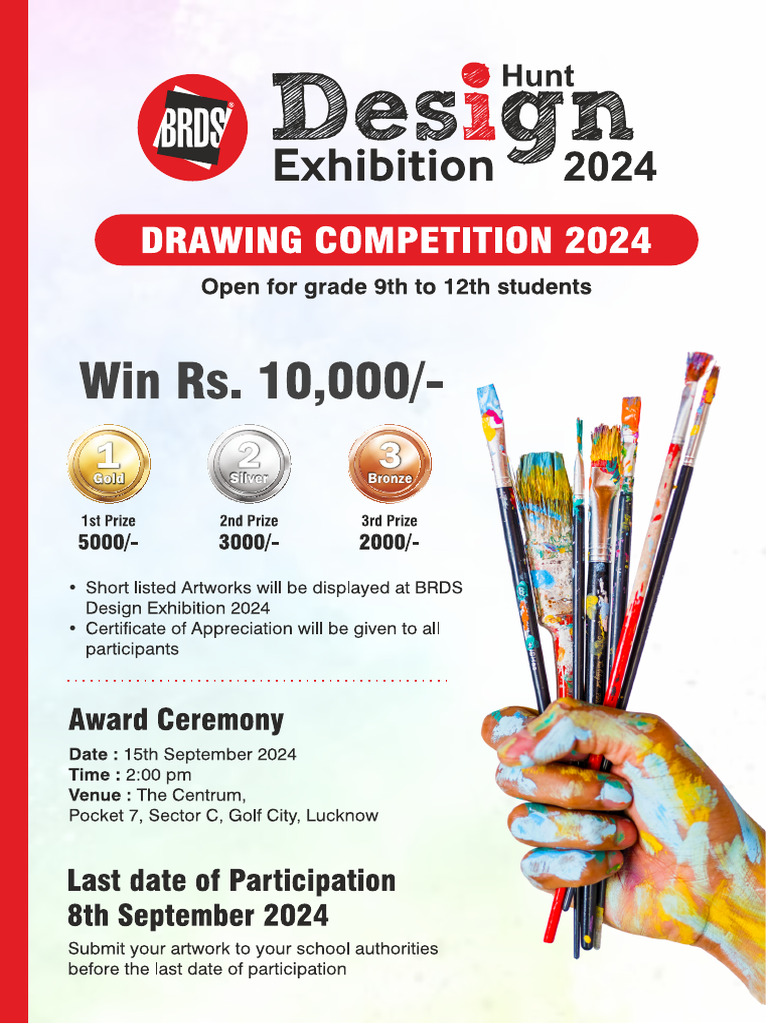 Drawing Competition 2024 - Lucknow Design Exhibition | PDF