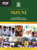 Mzuzu University Courses Overview | PDF | Science