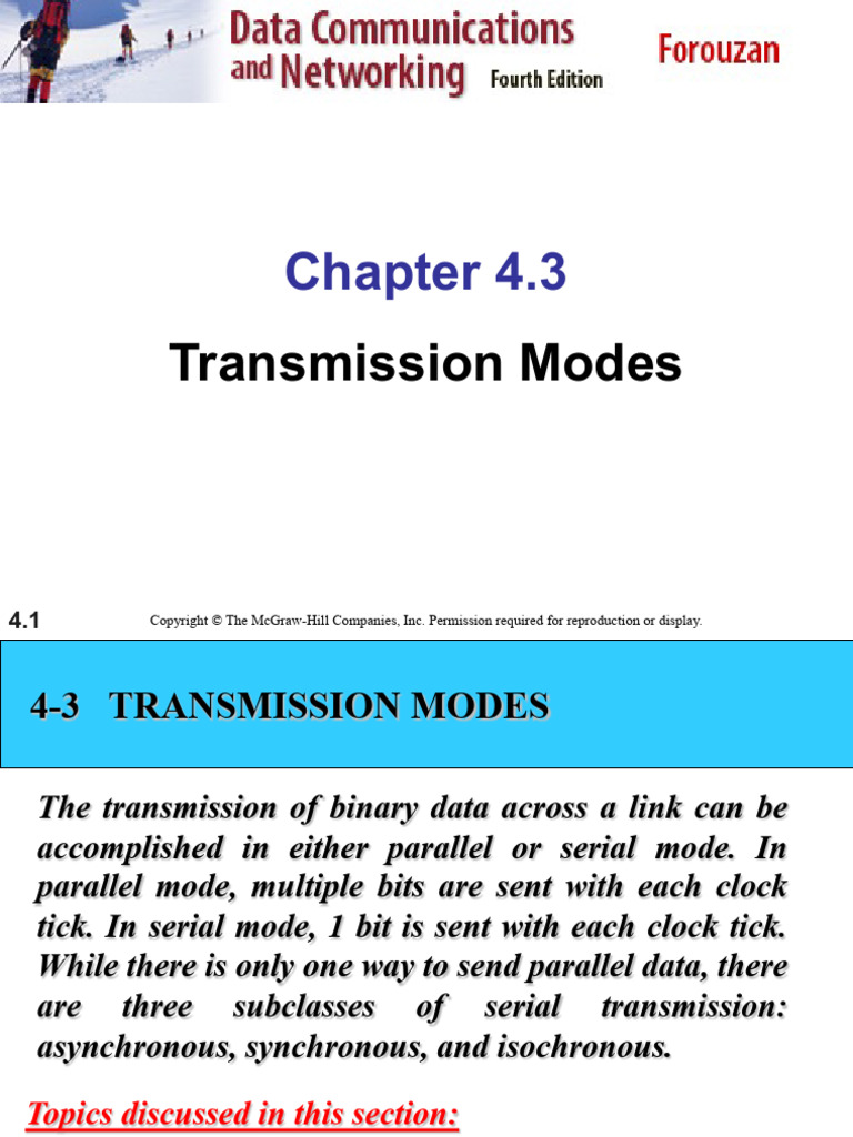 Unit-1-4-Transmission Modes | PDF