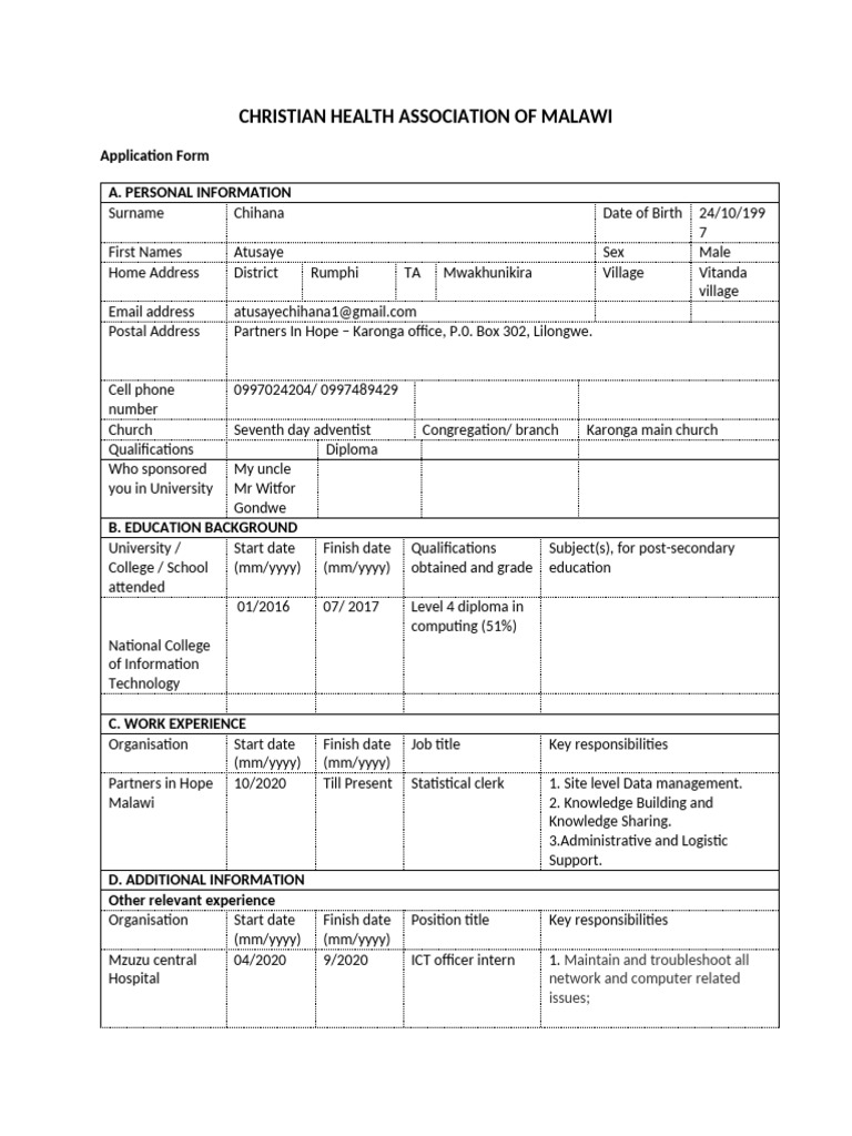 cham_application_form | PDF