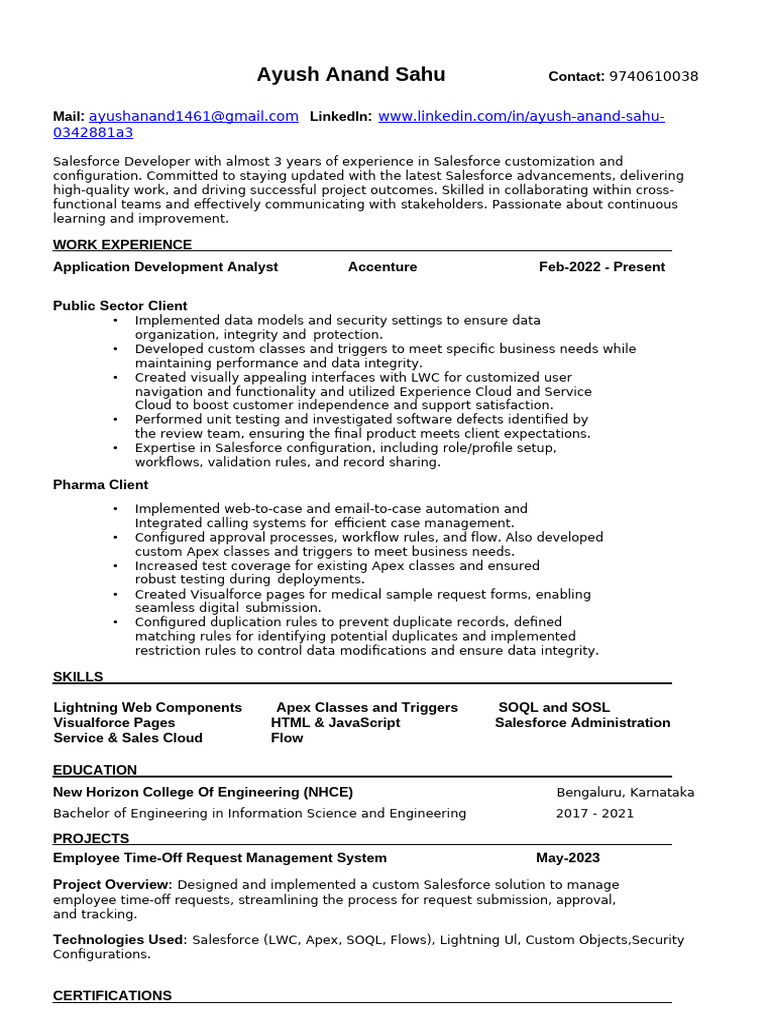 Ayush Anand Sahu Resume | PDF | Cloud Computing | World Wide Web