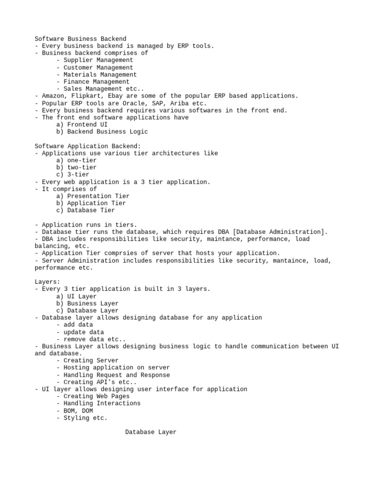 Backend Session 1 | PDF | Computers | Technology & Engineering