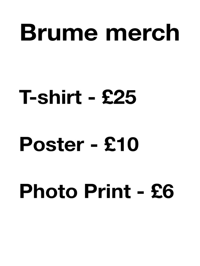 Merch Prices | PDF