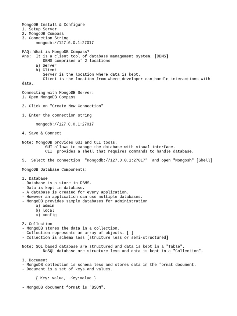 Backend Session 4 (MongoDB) | PDF | Databases | Mongo Db