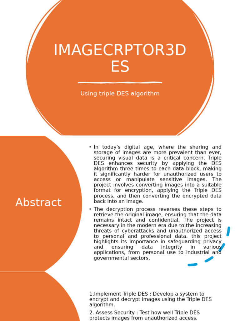 Triple DES Image Encryption and Decryption | PDF | Encryption | Key (Cryptography)