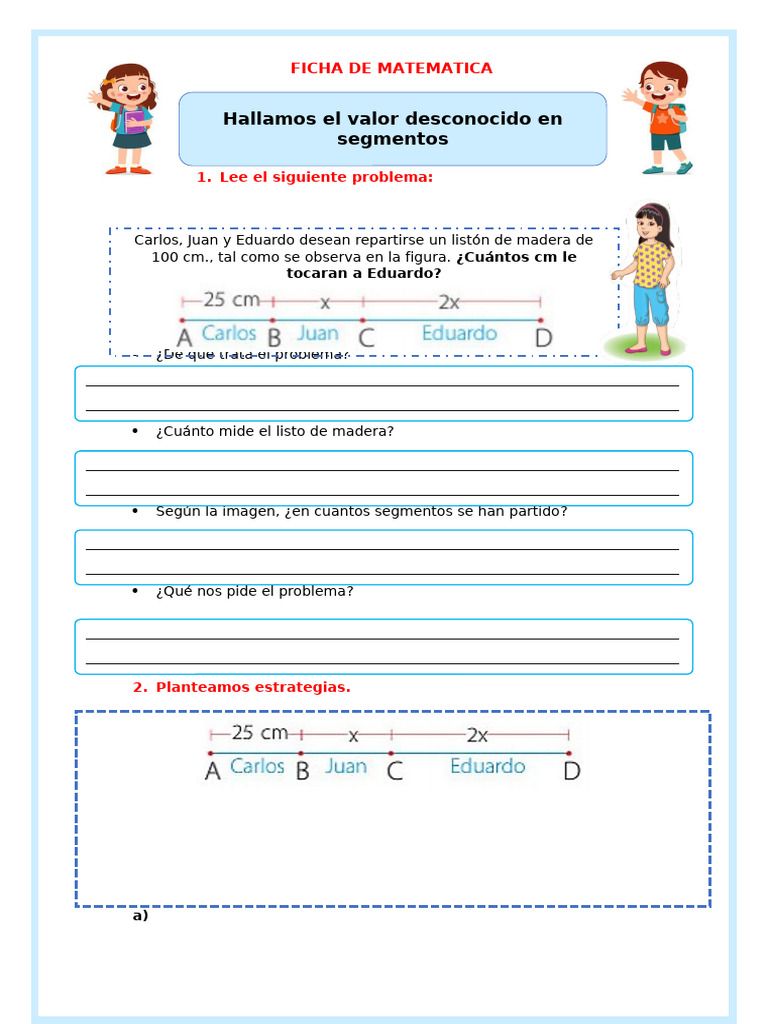 FICHA MATE LUN 7 HALLAMOS VALOR DESCONOCIDO | PDF