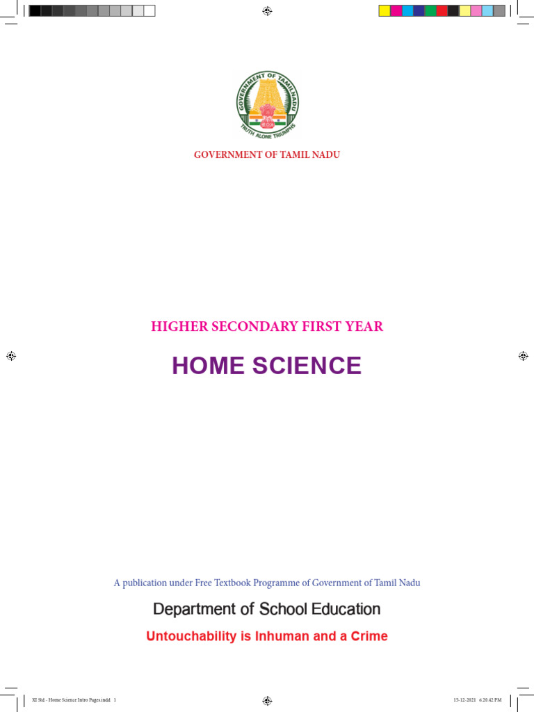 11th Home Science EM Text | PDF | Dietitian