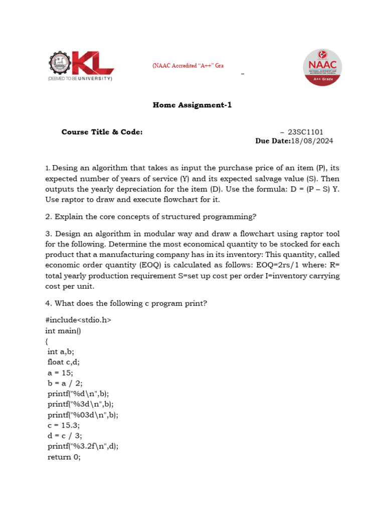 Home Assignment-1 (1) | PDF