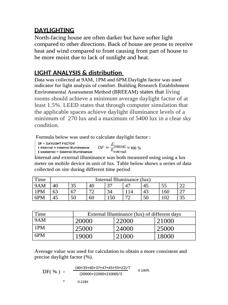 SUNLIGHT ANALYSIS[1] | PDF