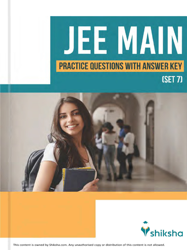 Jee Main Mock Paper Set 7 | PDF | Circle | Euclidean Geometry