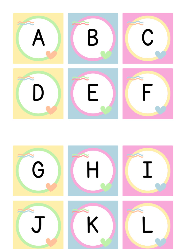 Letters Flashcards in Colorful Illustrative Style - 20240825 - 225507 ...