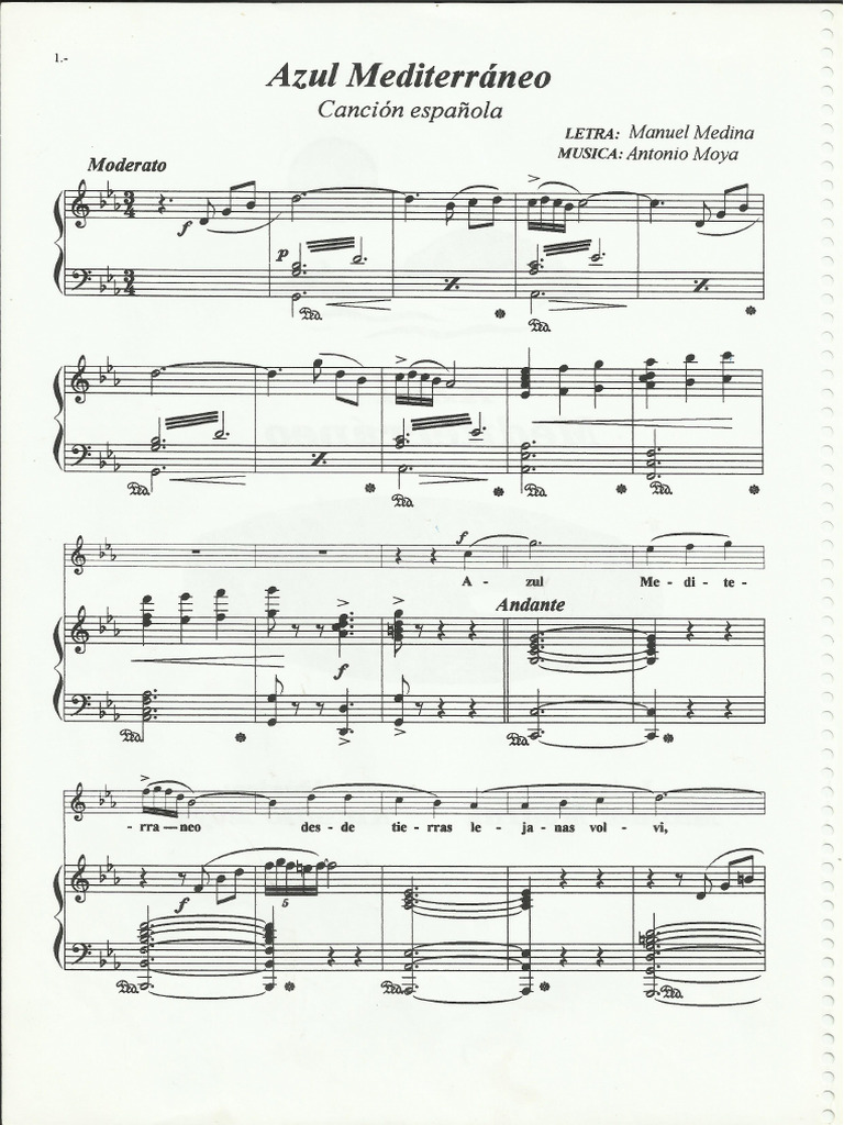 Azul Mediterráneo (Tenor) | PDF