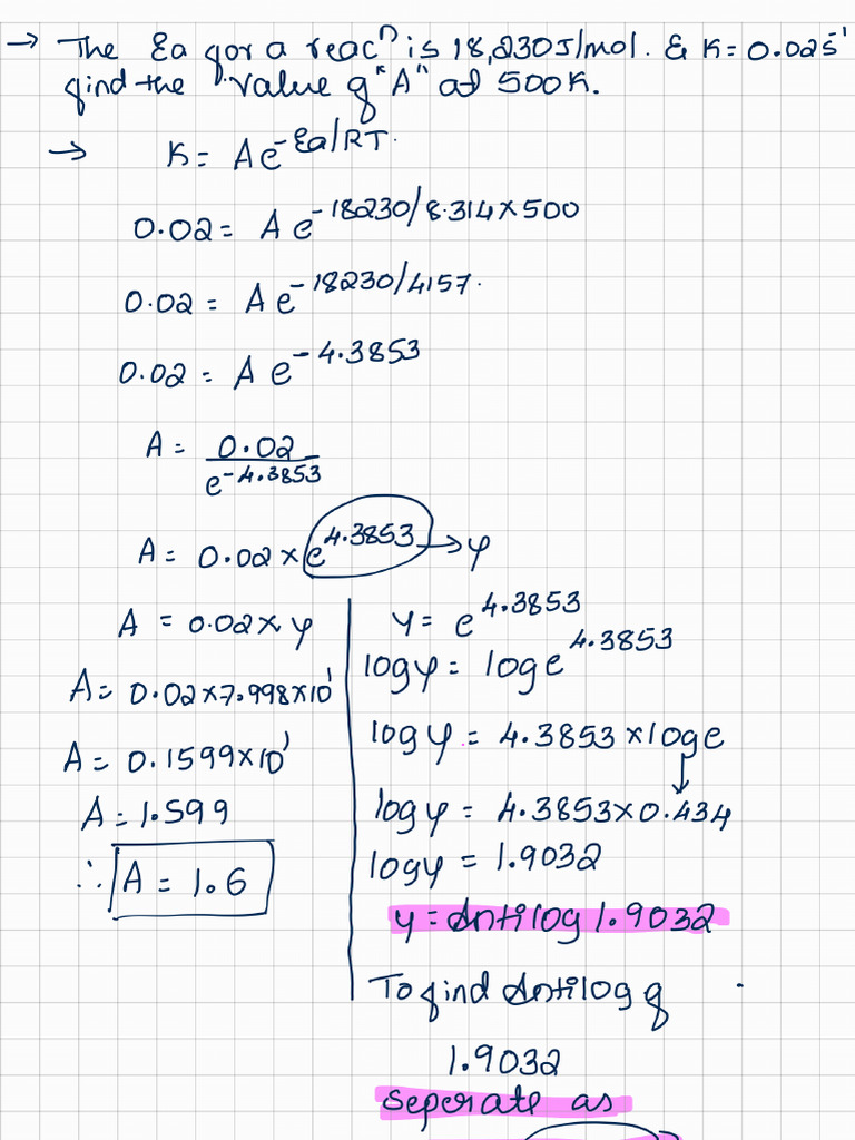 Anti Log Value of e | PDF