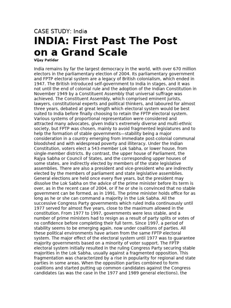 Example Notes | PDF | Political Parties | Elections