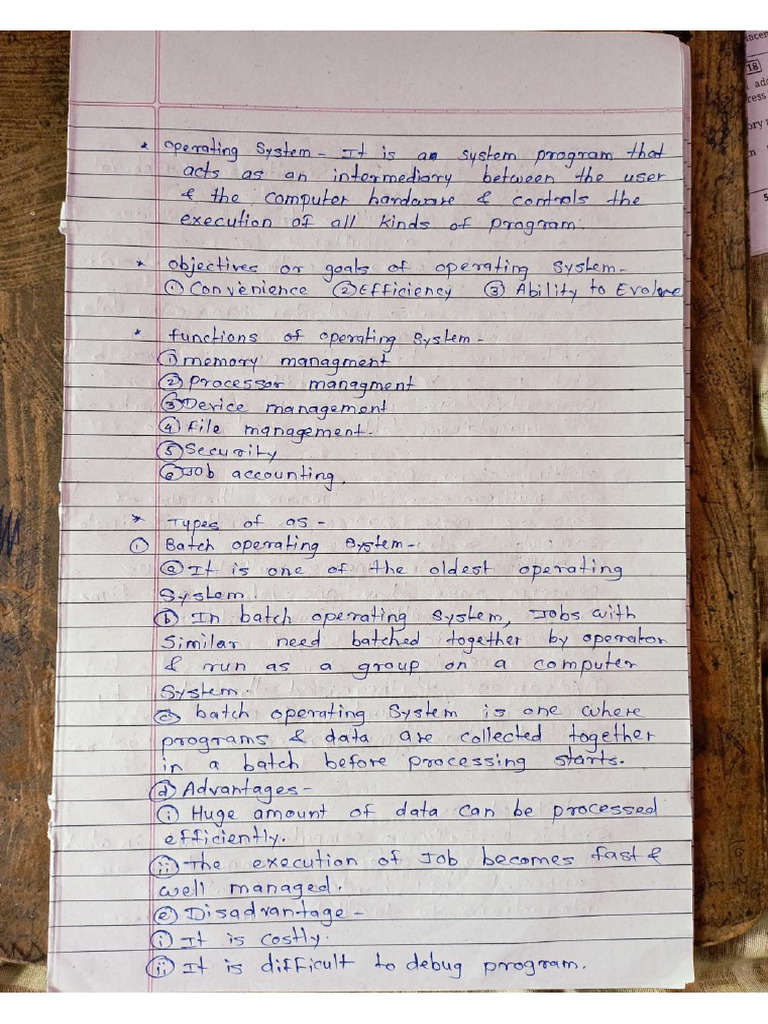 Operating System Notes - Compressed | PDF