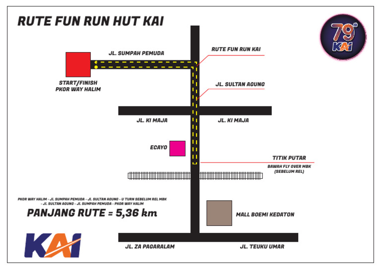 Denah RUTE Fun Run KAI | PDF
