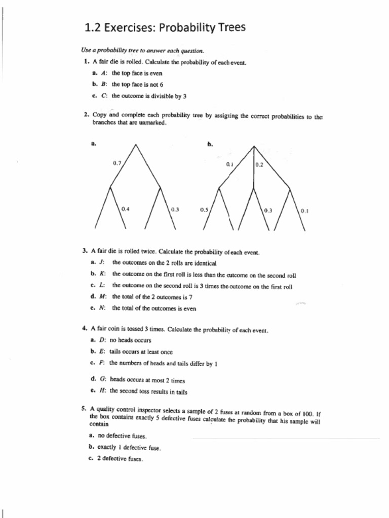 1.1+Prob+Trees 2 | PDF