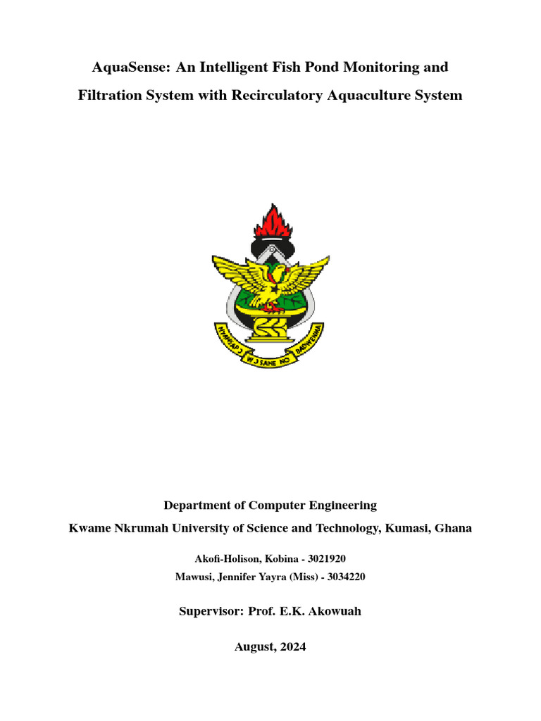 AquaSense: Smart Fish Pond System | PDF | Aquaculture | Fishery