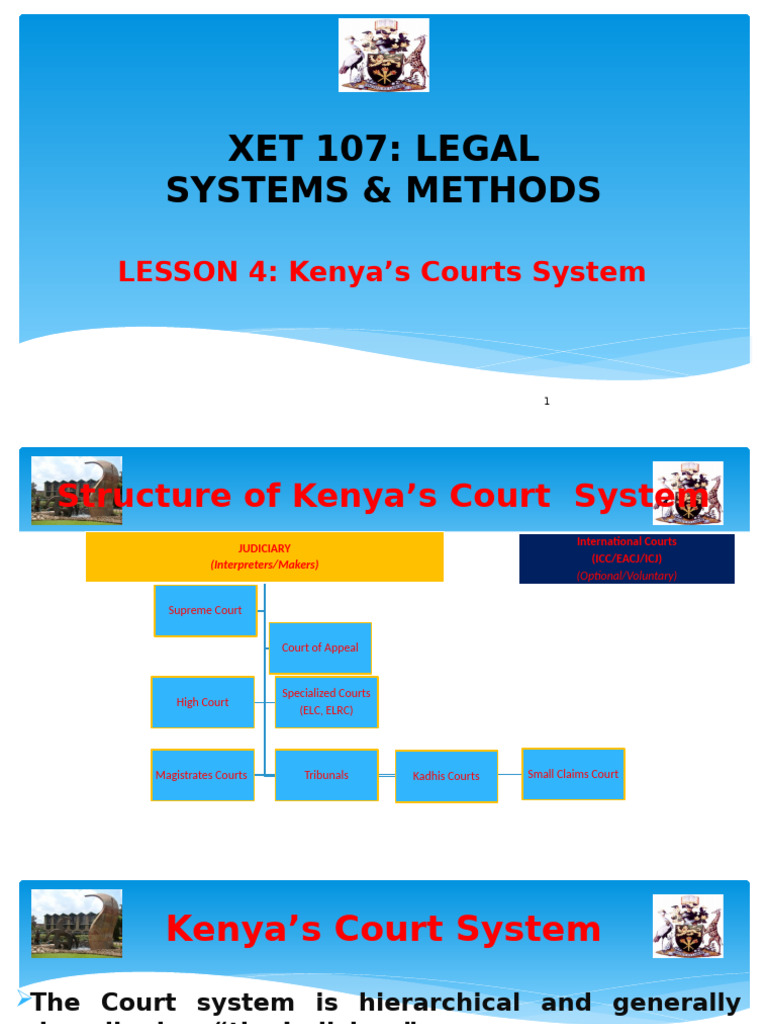 Lesson 4 - Kenyas Court System | PDF | Alternative Dispute Resolution ...