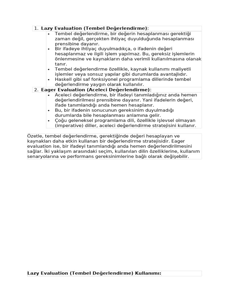 Lazy Evaluation | PDF