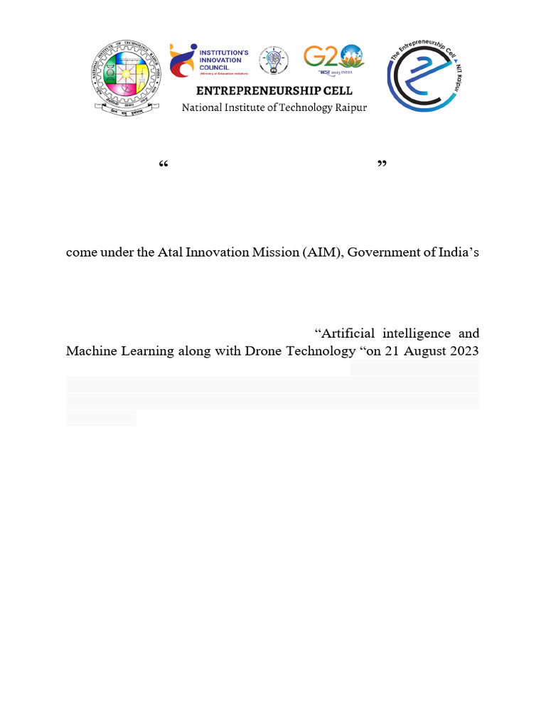 Atal Innovation Mission | PDF