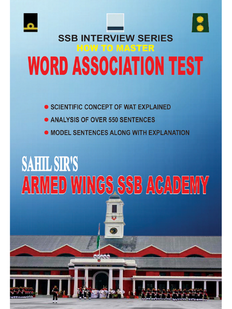 33 Sample-How To Master Word Association Test - Armed Wings SSB Academy ...