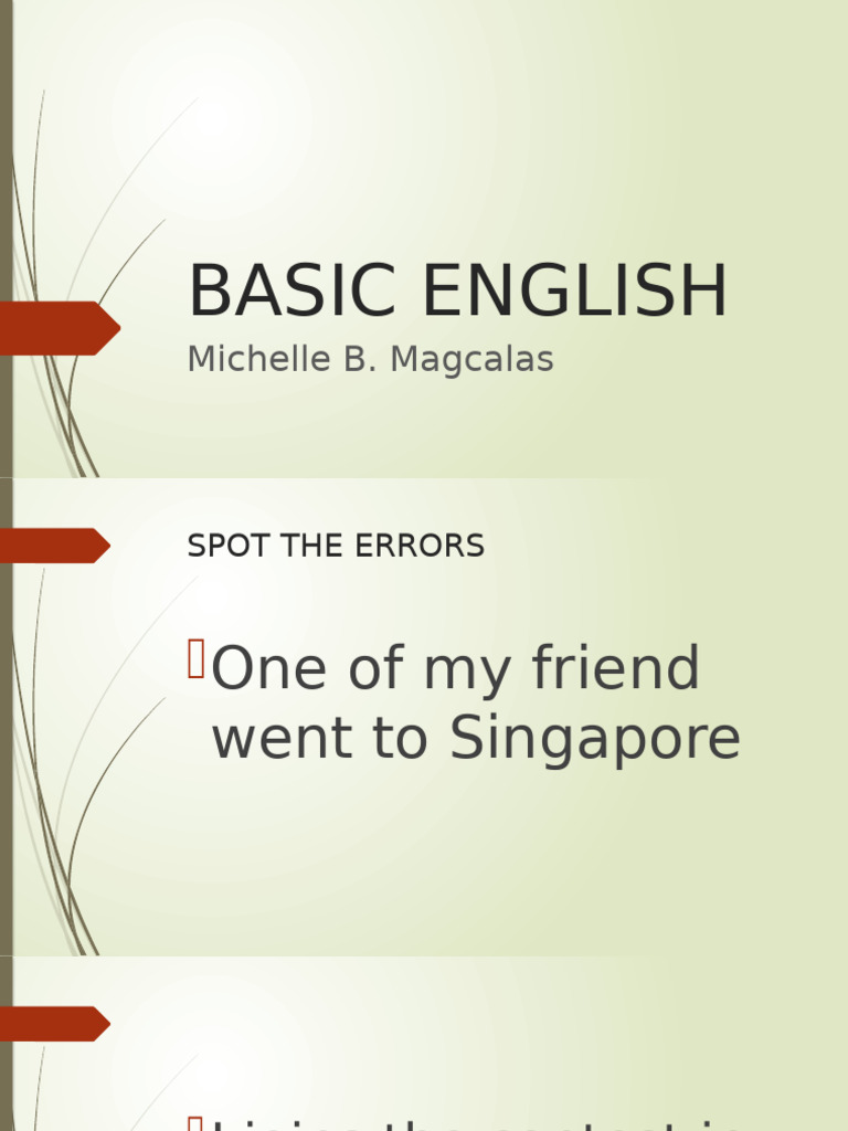 BASIC ENGLISH | PDF