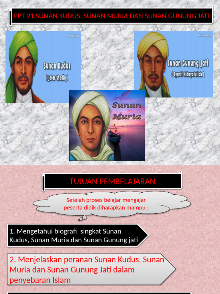 21 Sunan Kudus, Sunan Muria Dan Gunung Jati | PDF