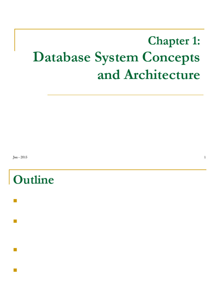 Chapter_1 - Database System Concepts and Architecture | PDF | Databases | Conceptual Model