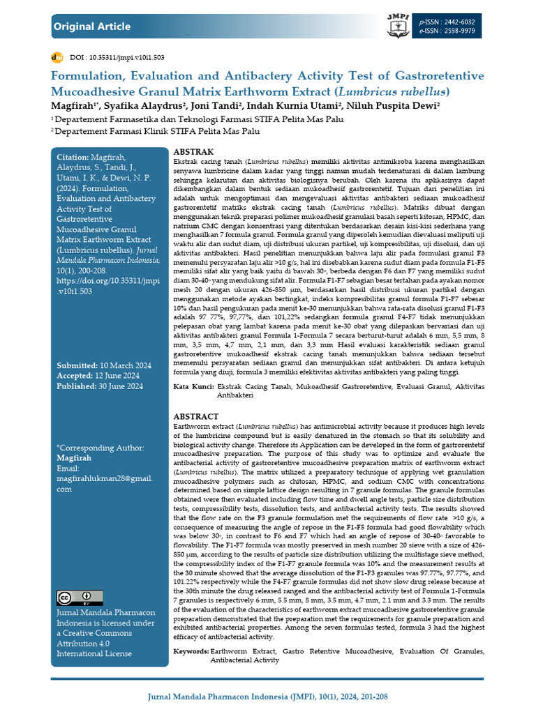503-Main Article-3269-2-10-20240722 | PDF | Amino Acid | Proteins