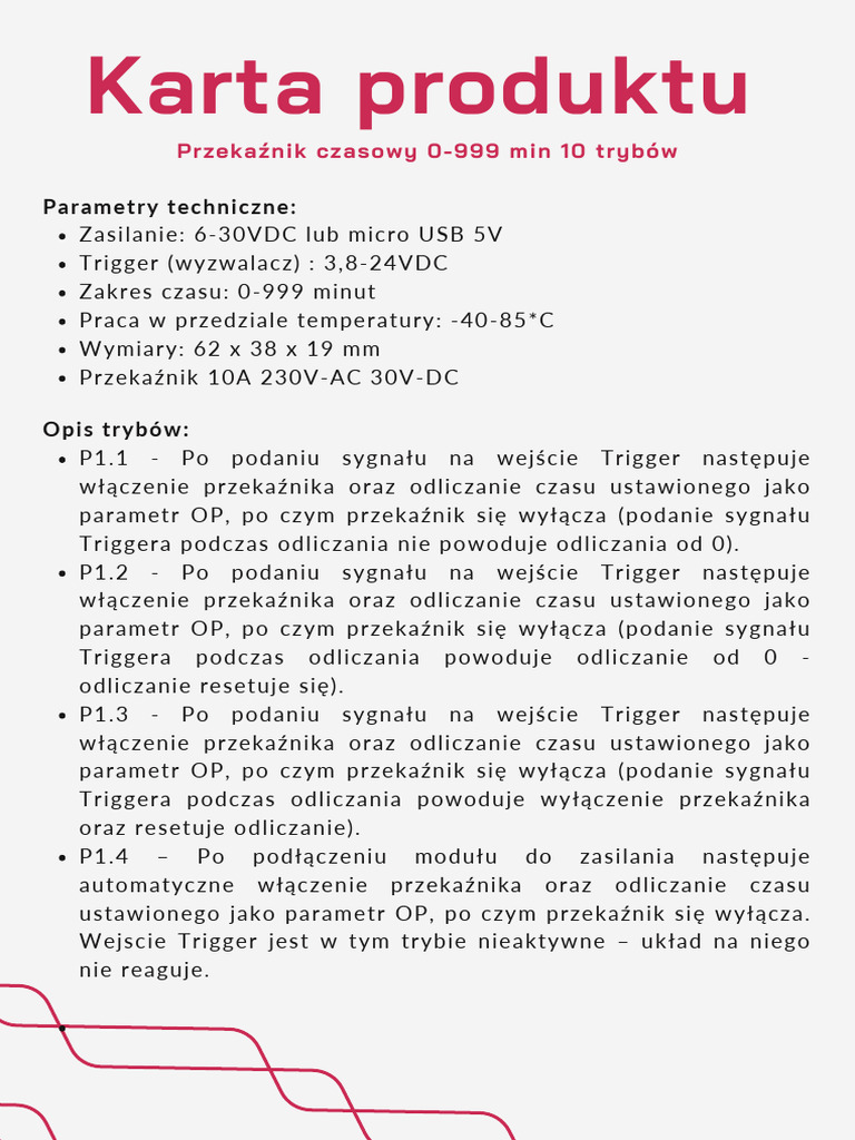 KP - Przekaźnik Czasowy | PDF