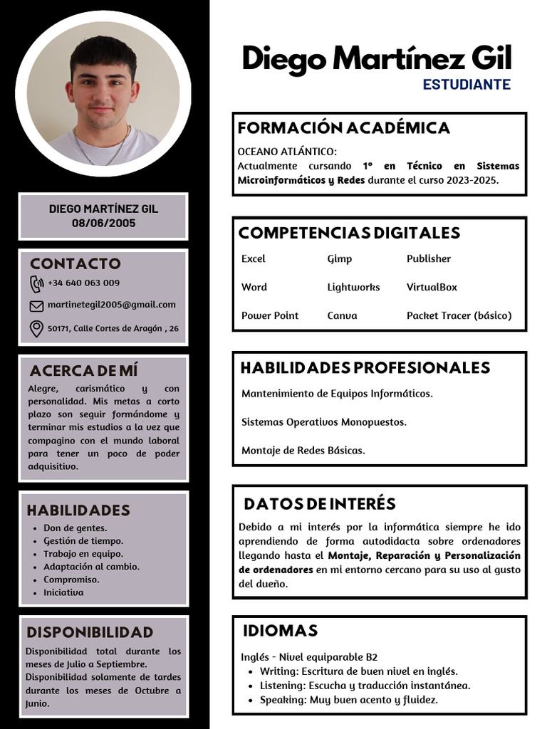 CV Diego Martínez Gil | PDF