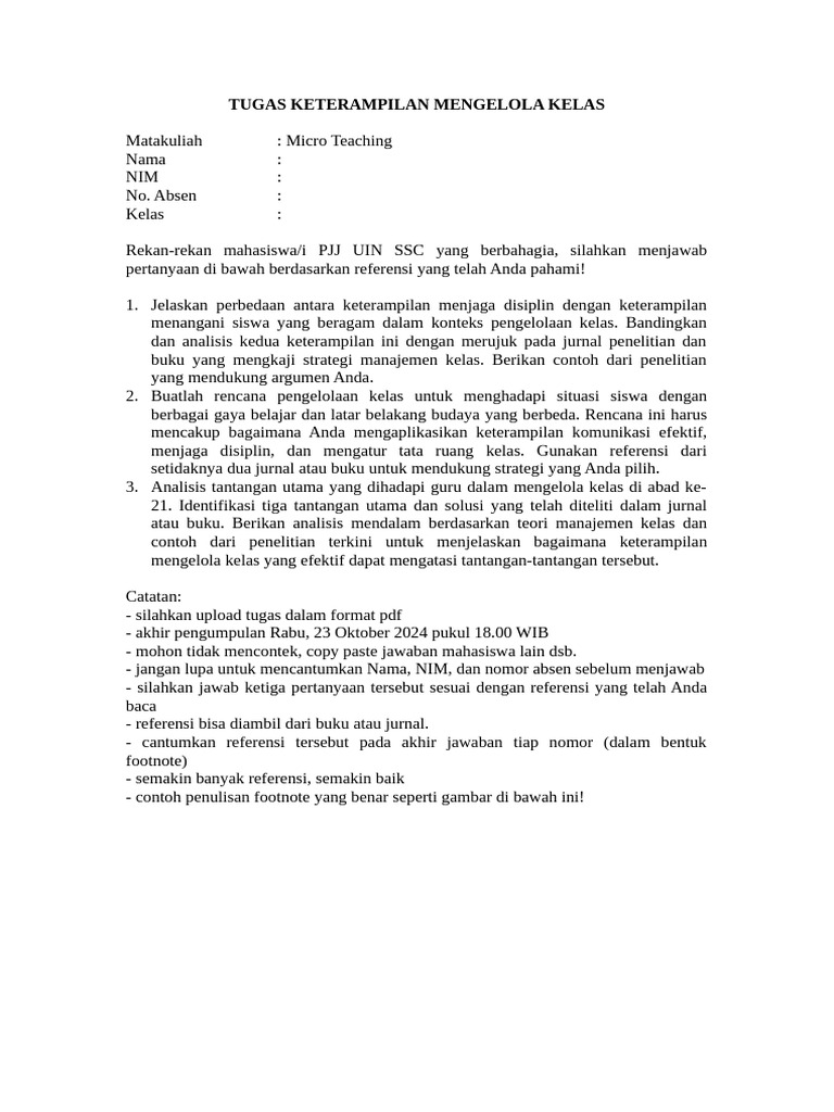 Tugas Pertemuan 5 - Keterampilan Mengelola Kelas | PDF | Karier & Perkembangan
