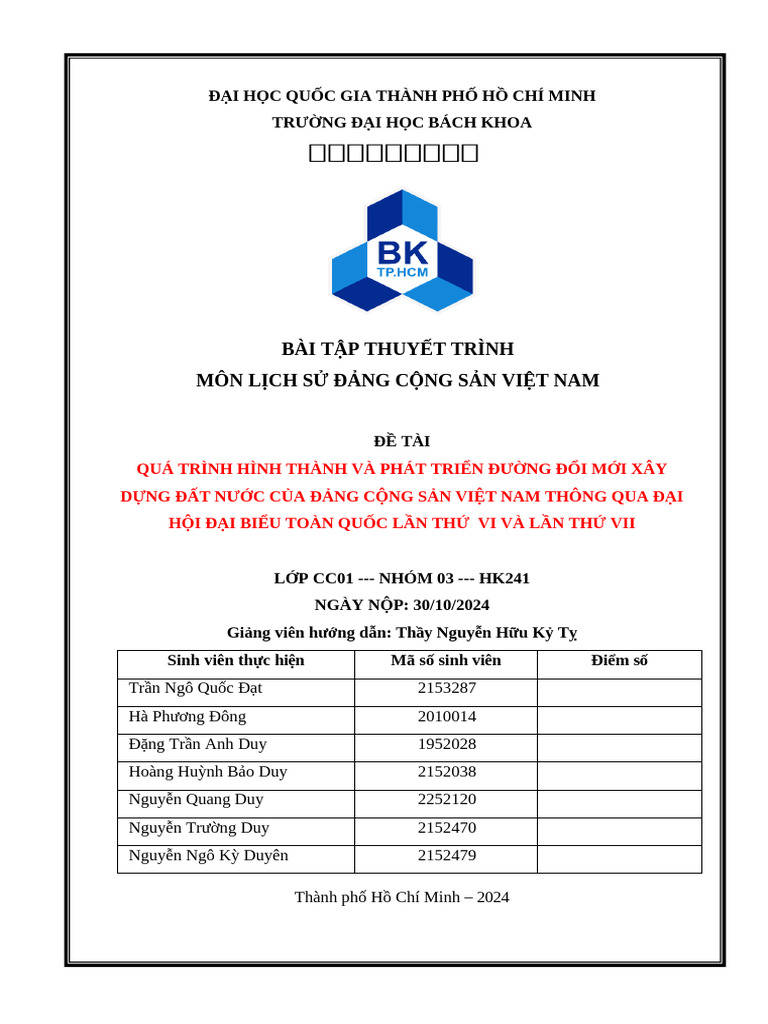 L P CC01 - NHÓM 3 - BTTT | PDF