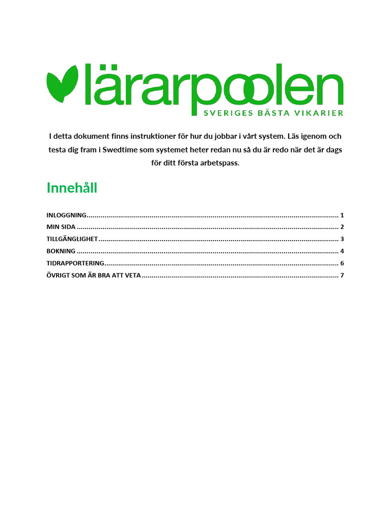 Manual Swedetime | PDF