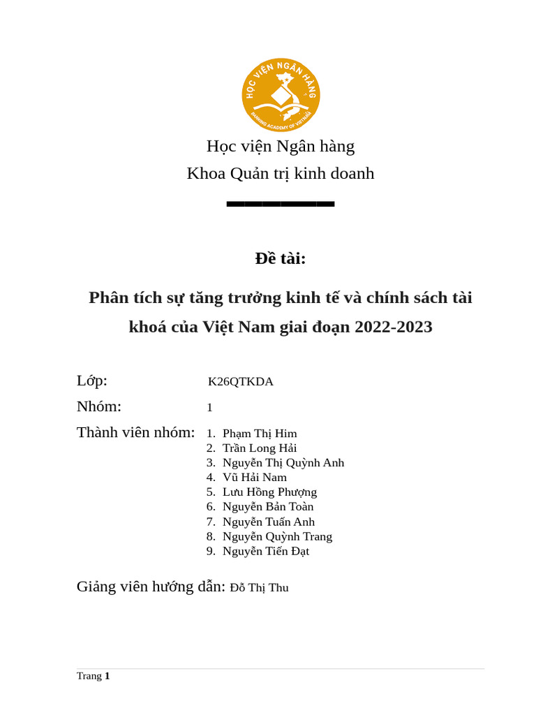 Bai Tap Nhom KTVM | PDF