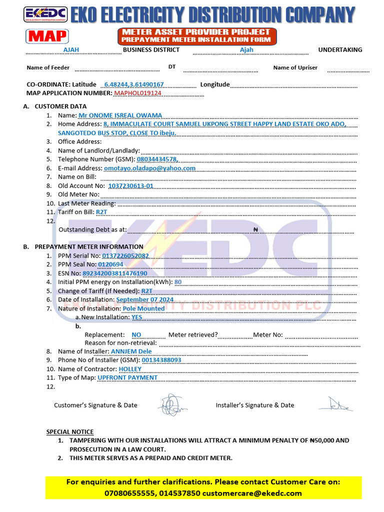 Prepaid Meter Installation Guide | PDF | Finance & Money Management ...