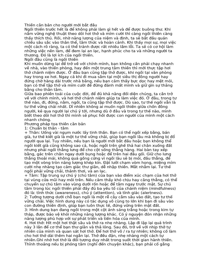 Thien Cho Nguoi Bat Dau | PDF