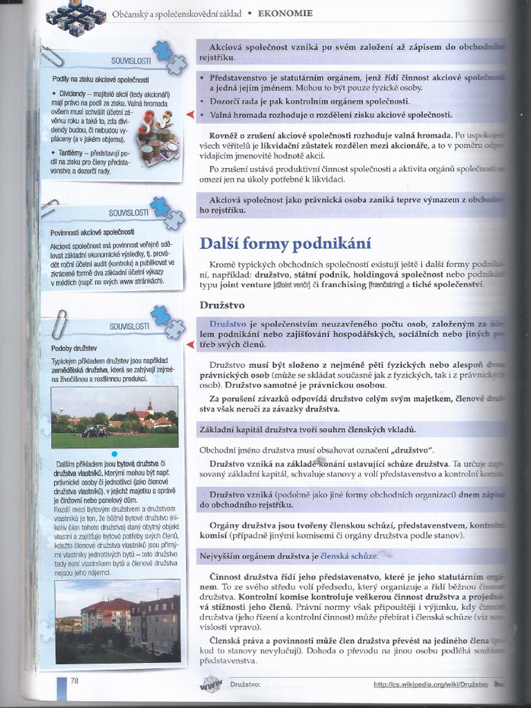 Další Formy Podnikání - Družstvo | PDF