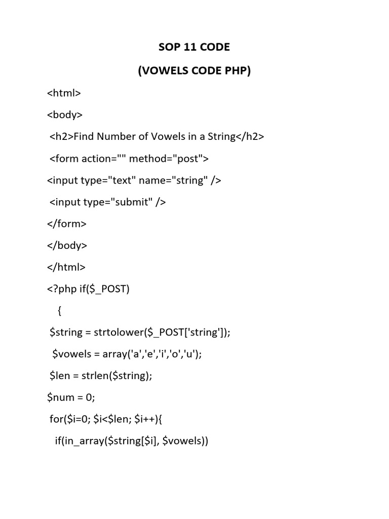 Sop 11 PHP Code | PDF