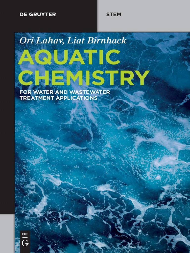 Aquatic Chemistry For Water and Wastewater Treatment Applications (De ...
