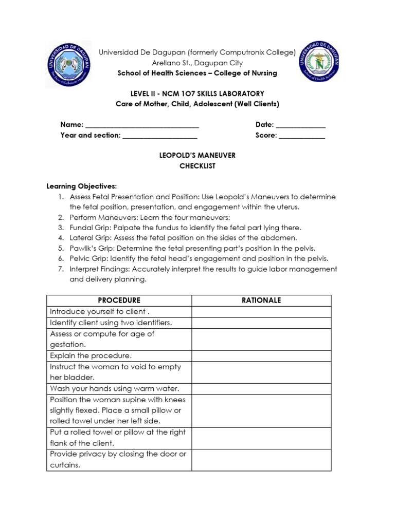 LEOPOLDS-CHECKLIST | PDF