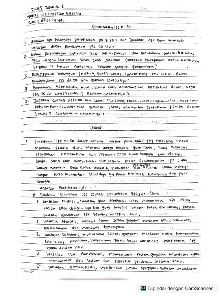 Tugas Tutorial 1 Ips | PDF
