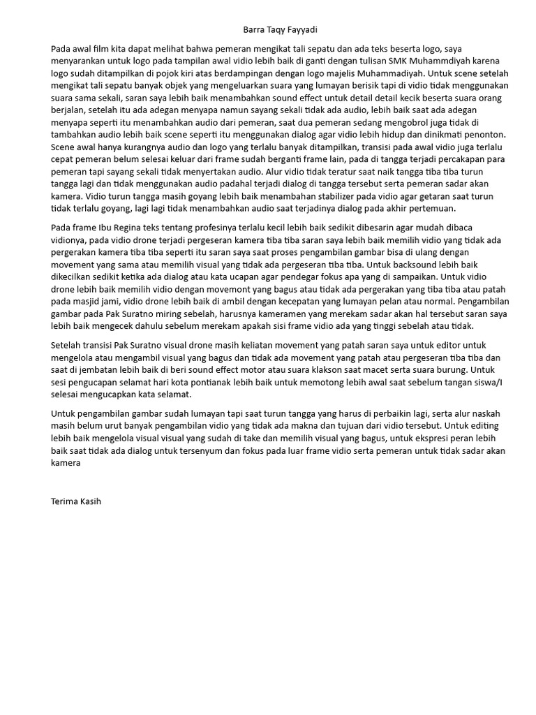 Barra - Review Film Hut Pontianak 253 - 12 DKV | PDF