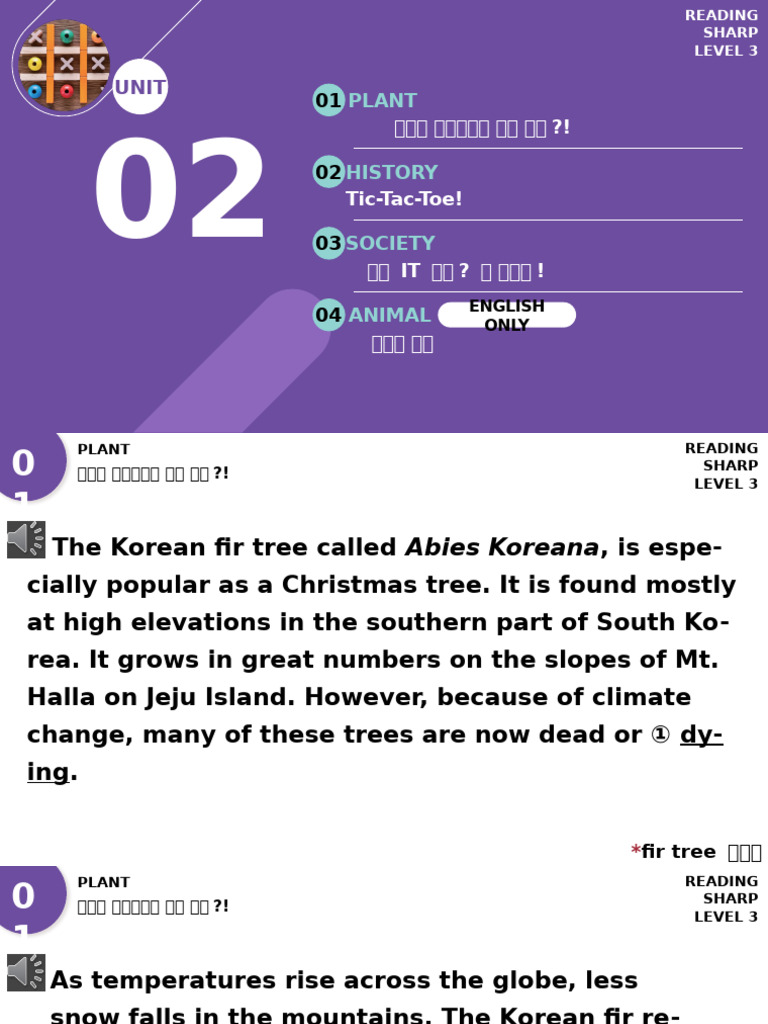 Reading Sharp PPT L3 - U02 | PDF | Fir