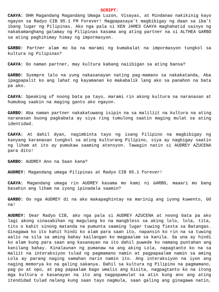 Filipino Broadcast | PDF