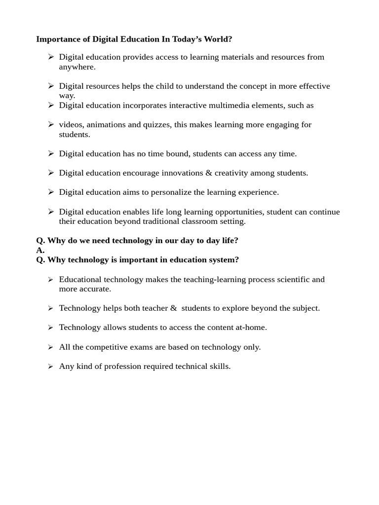 Digital Education for Students | PDF | Educational Technology | Multimedia