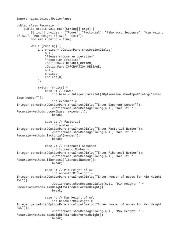 Recurs i on With Max | PDF | Software Development | Computer Science