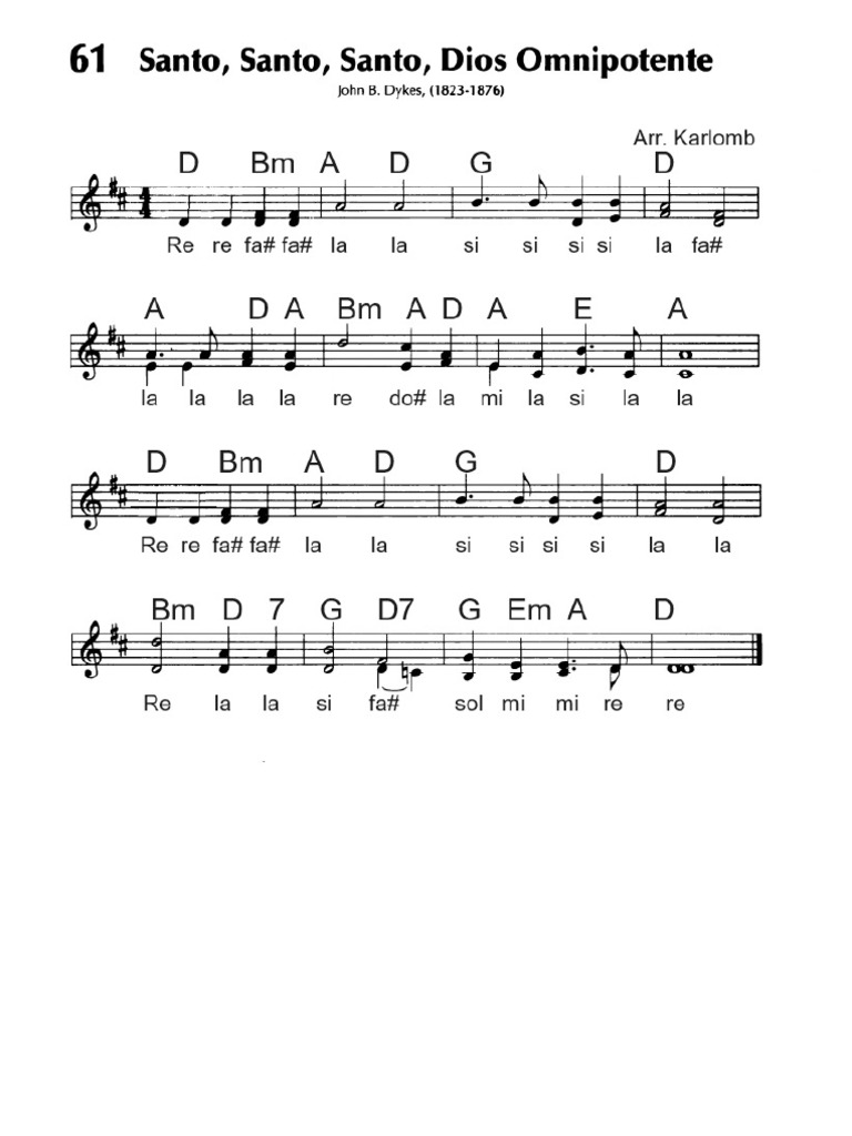 Santo, Santo, Santo | PDF